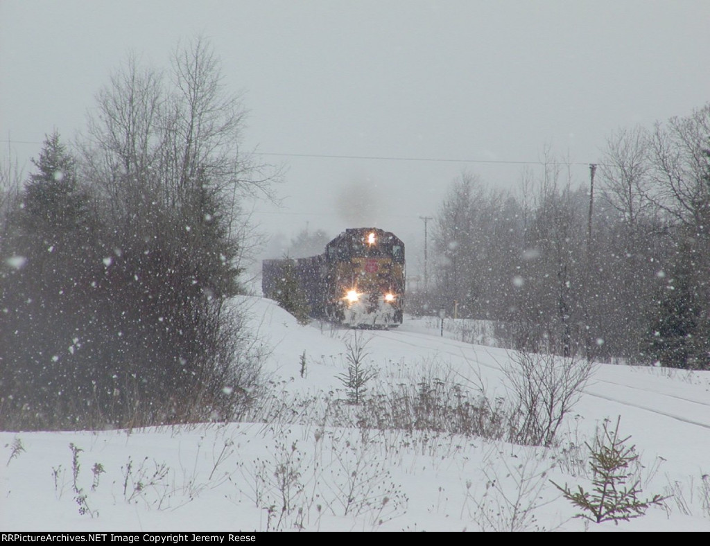 WC 7506 in the snow at St. Nicholas Road